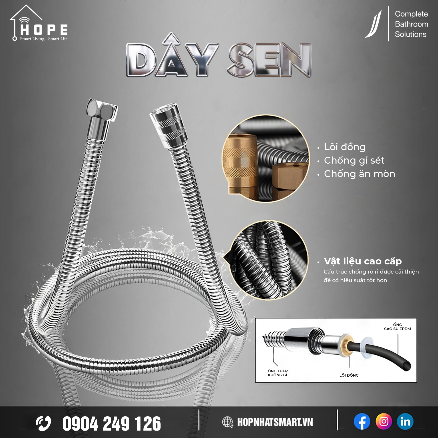 🚿 JAQUAR FLEXIBLE TUBE – QUALITY MAKES THE DIFFERENCE - Hợp Nhất